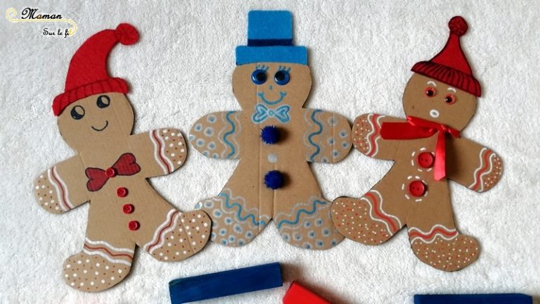 Des Bonhommes en Pain d'Epices en Carton {Activité} - Maman Sur Le Fil