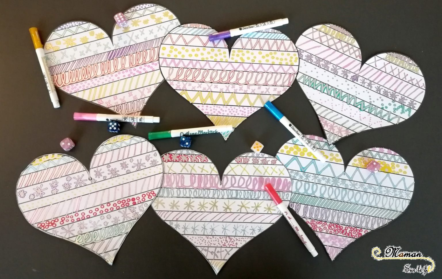 Jeu Graphique de la Saint-Valentin {Activité} - Maman Sur Le Fil