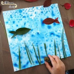 Fonds marins avec des éléments de la nature {Activité} - Maman Sur Le Fil