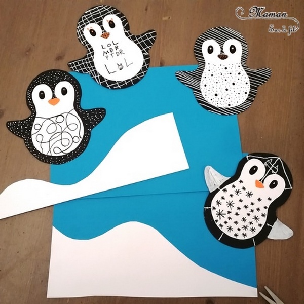 Pingouins graphiques sur la banquise {Activité} - Maman Sur Le Fil