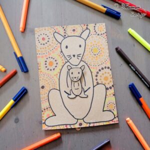 Carte Kangourou et son bébé à manipuler {Activité} - Maman Sur Le Fil