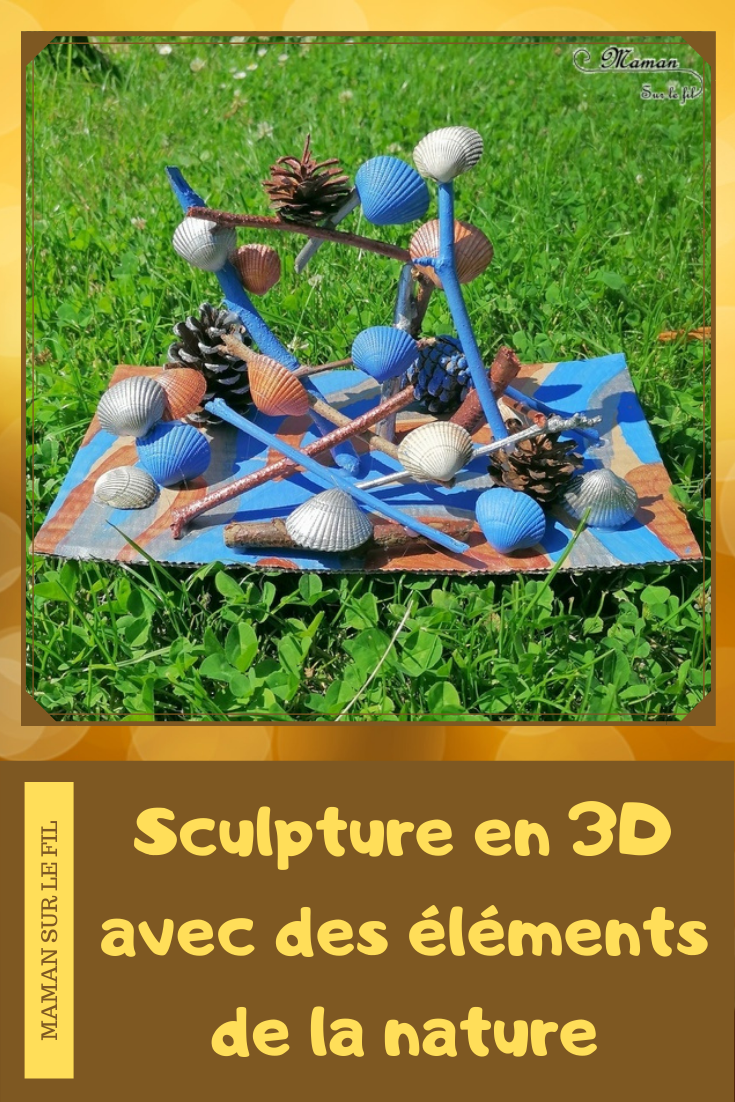 Créer une sculpture en 3D avec des éléments de la nature {Activité ...