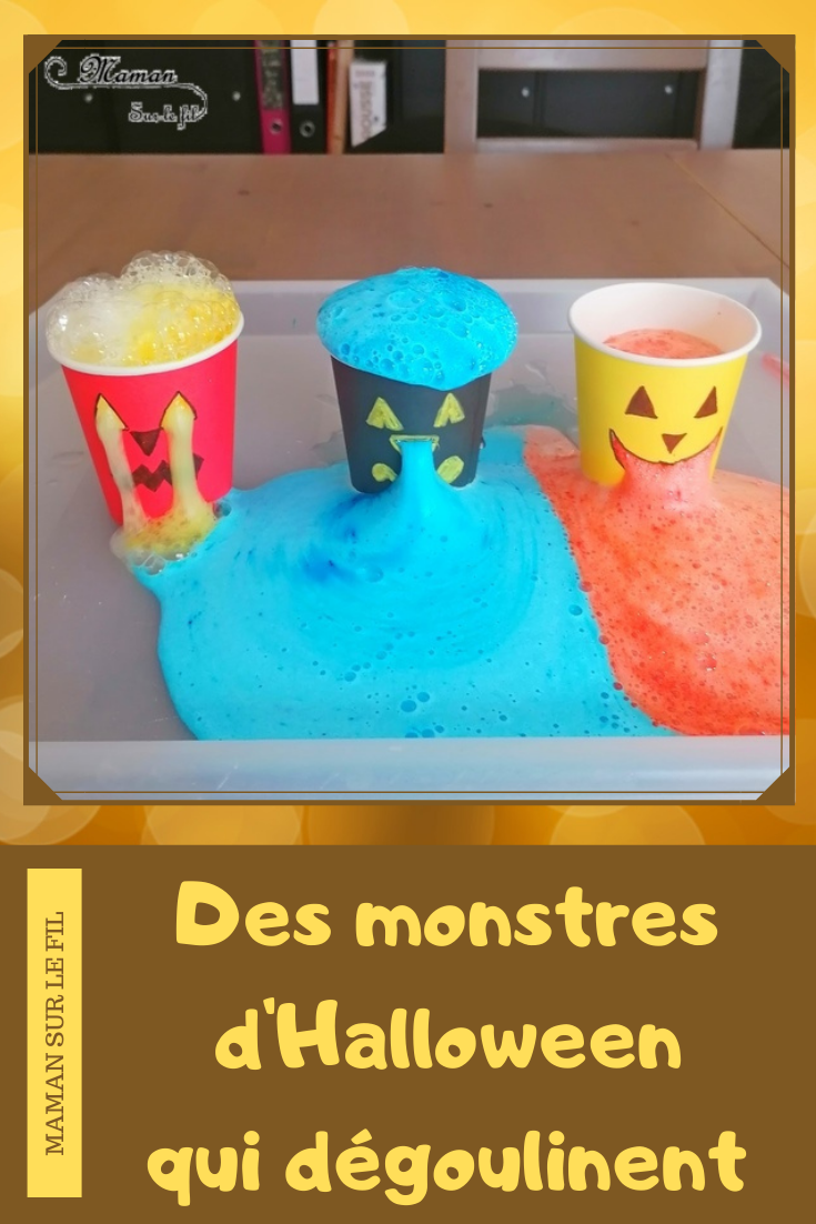 Des monstres d'Halloween qui dégoulinent {Activité} - Maman Sur Le Fil