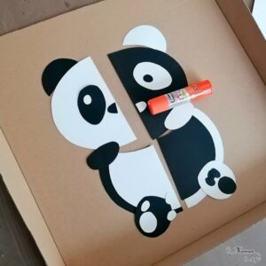 Panda symétrique, récup' et graphisme {Activité} - Maman Sur Le Fil