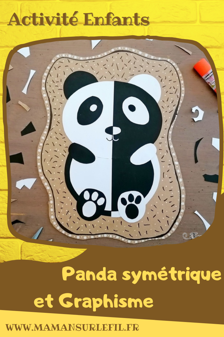 Panda symétrique, récup' et graphisme {Activité} - Maman Sur Le Fil