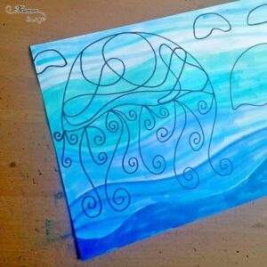 Méduses graphiques façon Art Thérapie {Activité} - Maman Sur Le Fil