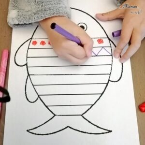 Poissons graphiques aux dés {Activité} - Maman Sur Le Fil