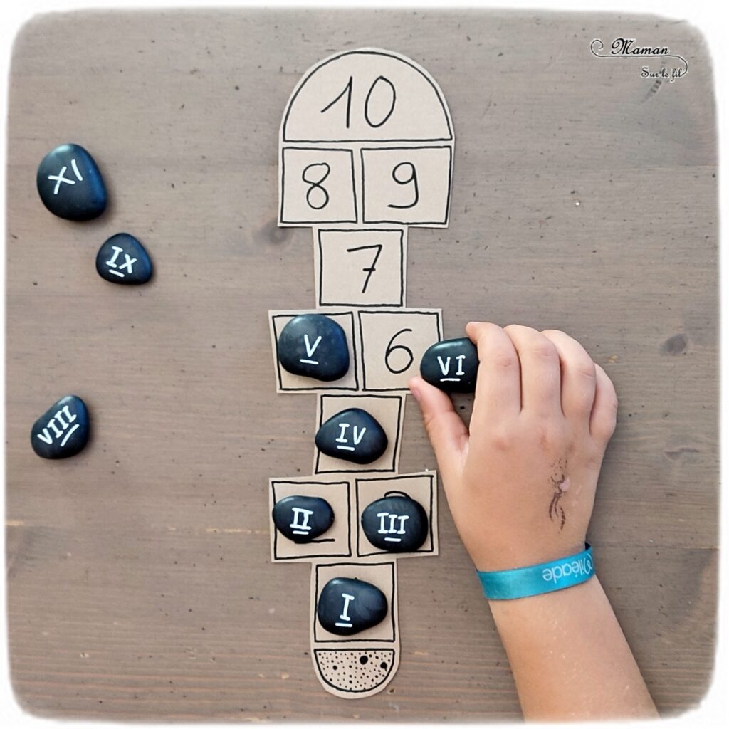 Jeu DIY - La marelle mathématique {Activité} - Maman Sur Le Fil