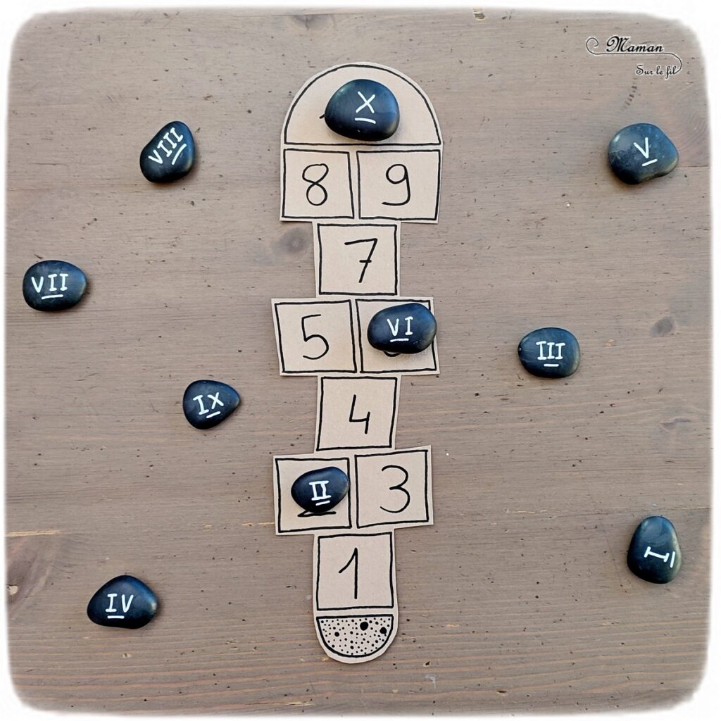 Jeu DIY - La marelle mathématique {Activité} - Maman Sur Le Fil