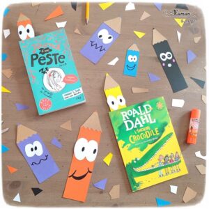 Marque-Pages Crayons Rigolos {Activité} - Maman Sur Le Fil