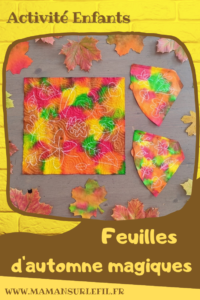 Feuilles d'automne magiques {Activité} - Maman Sur Le Fil