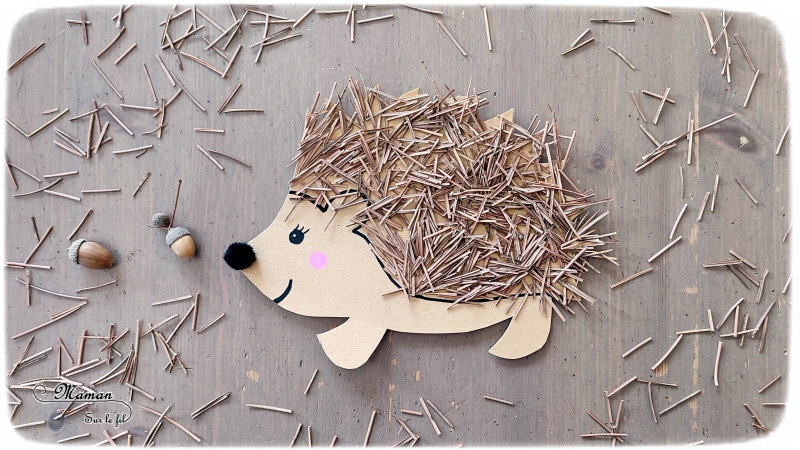Hérisson Nature et Carton {Activité} - Maman Sur Le Fil