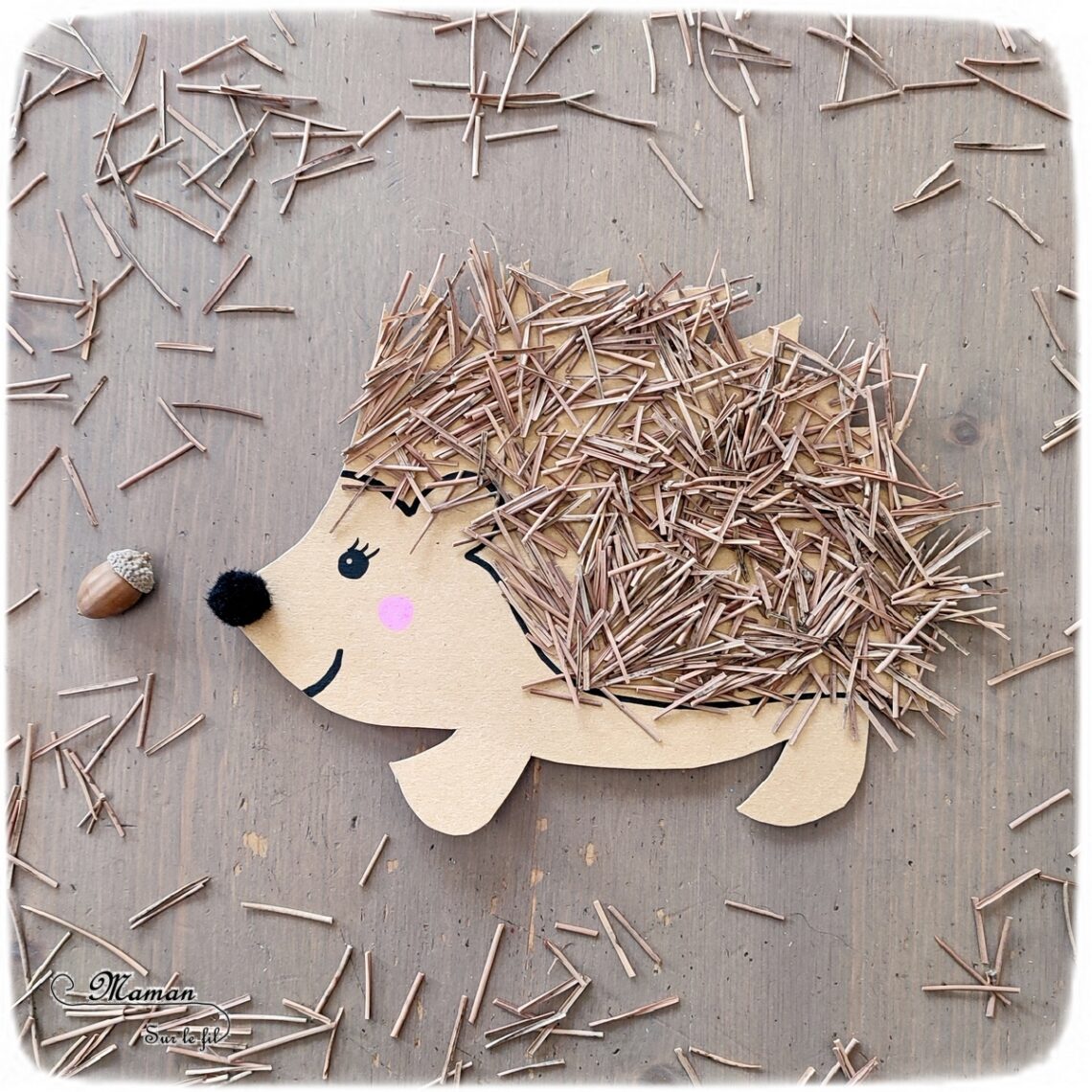 Hérisson Nature et Carton {Activité} - Maman Sur Le Fil