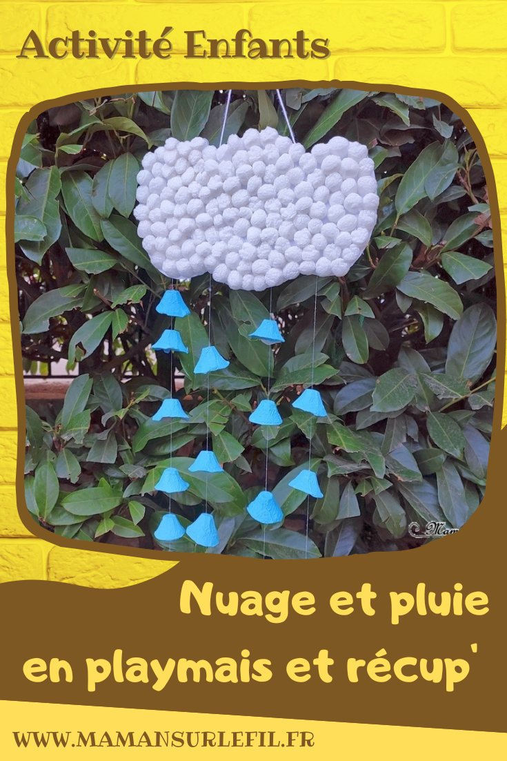 Nuage et pluie en flocons de maïs et Récup' {Activité} - Maman Sur Le Fil