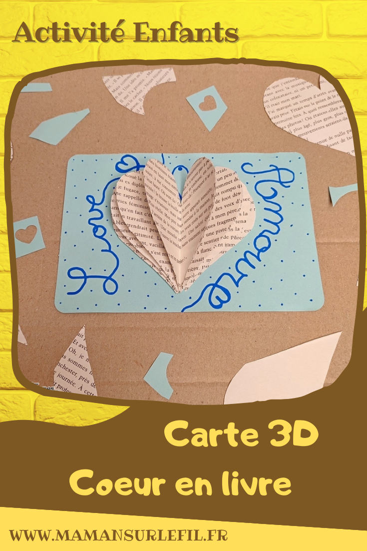 Coeurs en pages de vieux livre {Activité} - Maman Sur Le Fil