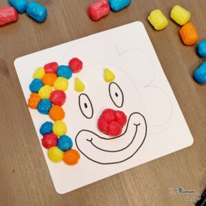 Clown en Playmaïs {Activité} - Maman Sur Le Fil