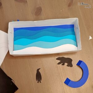 Banquise en dégradé et en relief {Activité} - Maman Sur Le Fil