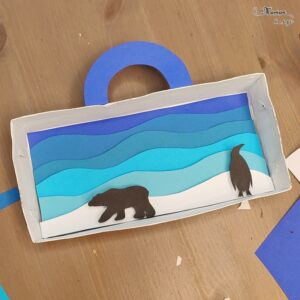 Banquise en dégradé et en relief {Activité} - Maman Sur Le Fil