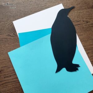 Manchot noir sur bandes bleues et blanches {Activité} - Maman Sur Le Fil