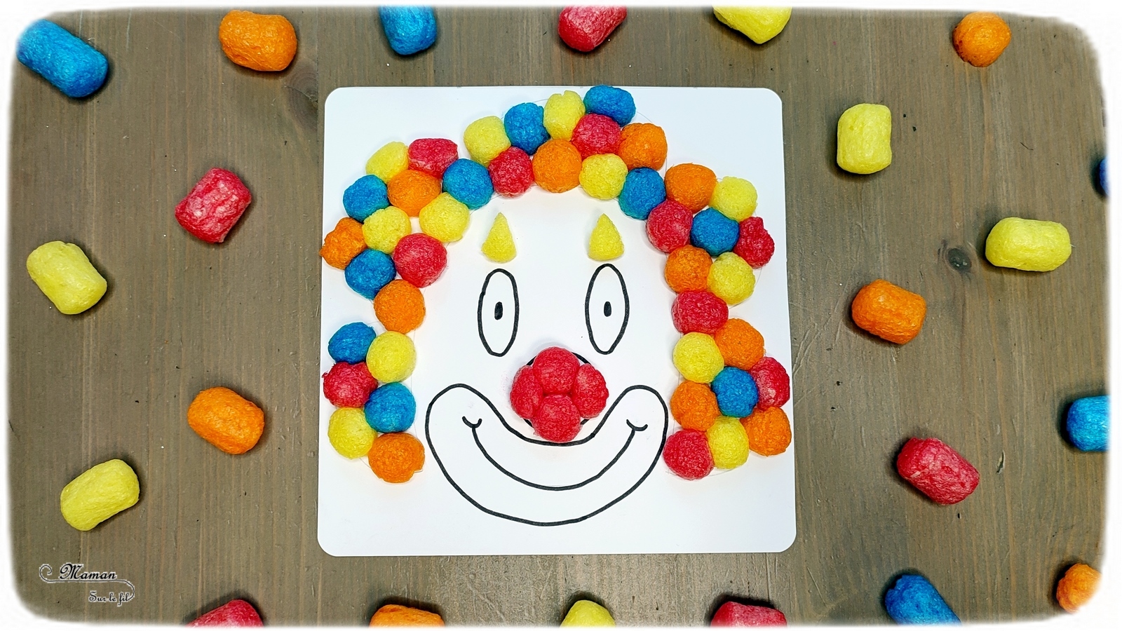 Clown en Playmaïs {Activité} - Maman Sur Le Fil