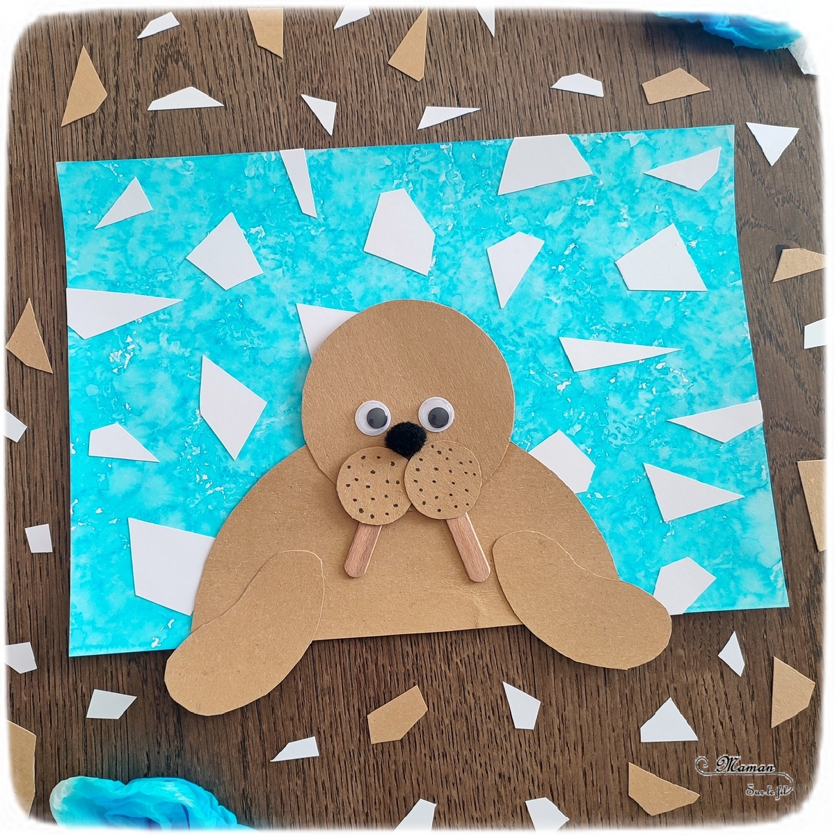 Morse en récup' sur banquise encrée {Activité} - Maman Sur Le Fil