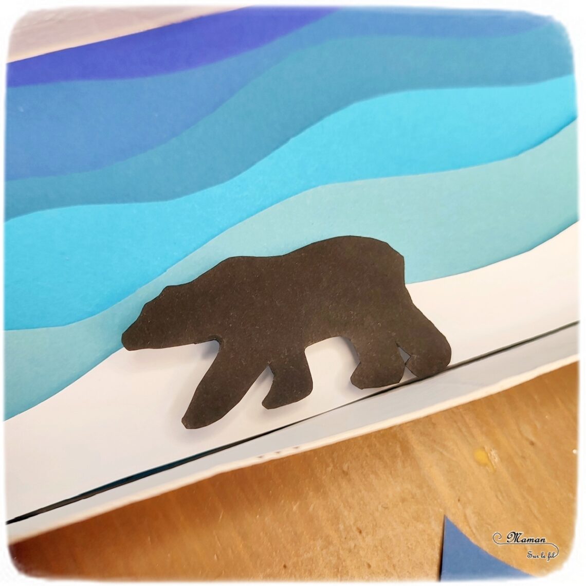 Banquise en dégradé et en relief {Activité} - Maman Sur Le Fil