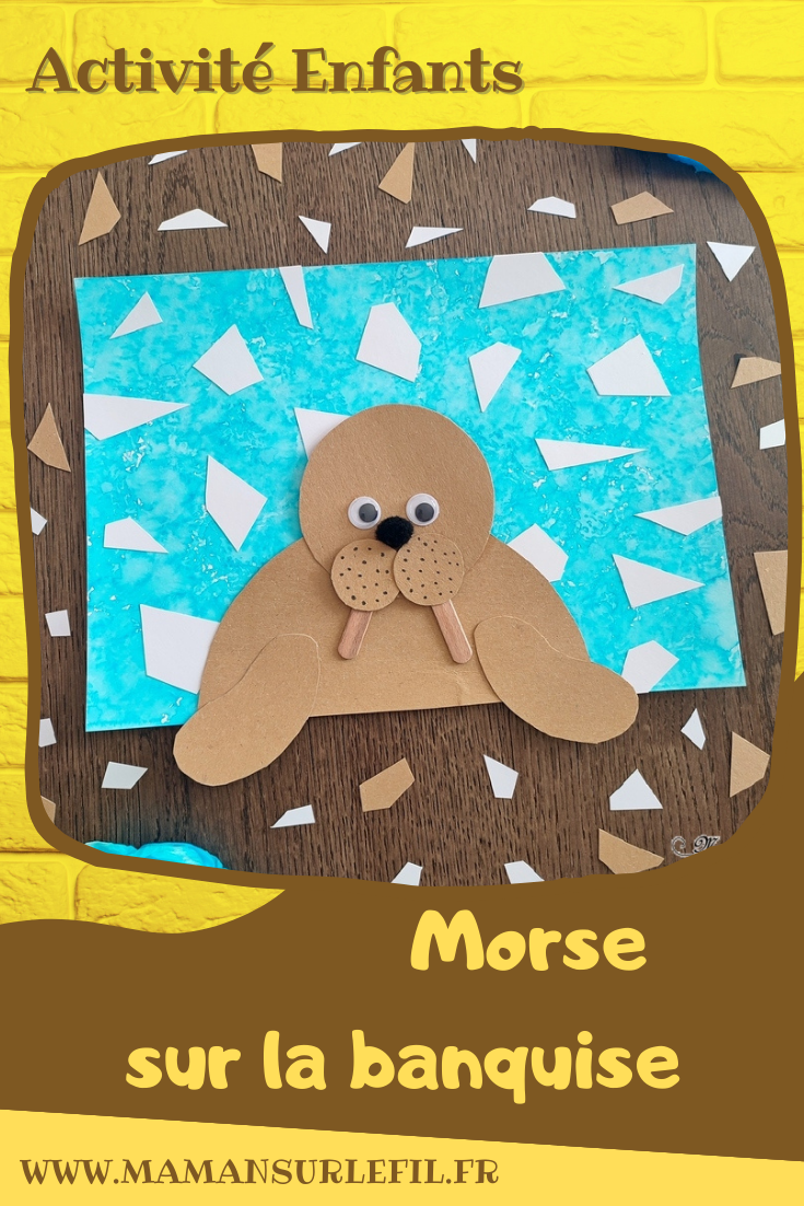 Morse en récup' sur banquise encrée {Activité} - Maman Sur Le Fil