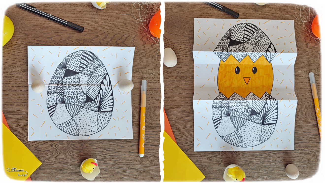 Oeuf surprise et son poussin {Activité} - Maman Sur Le Fil