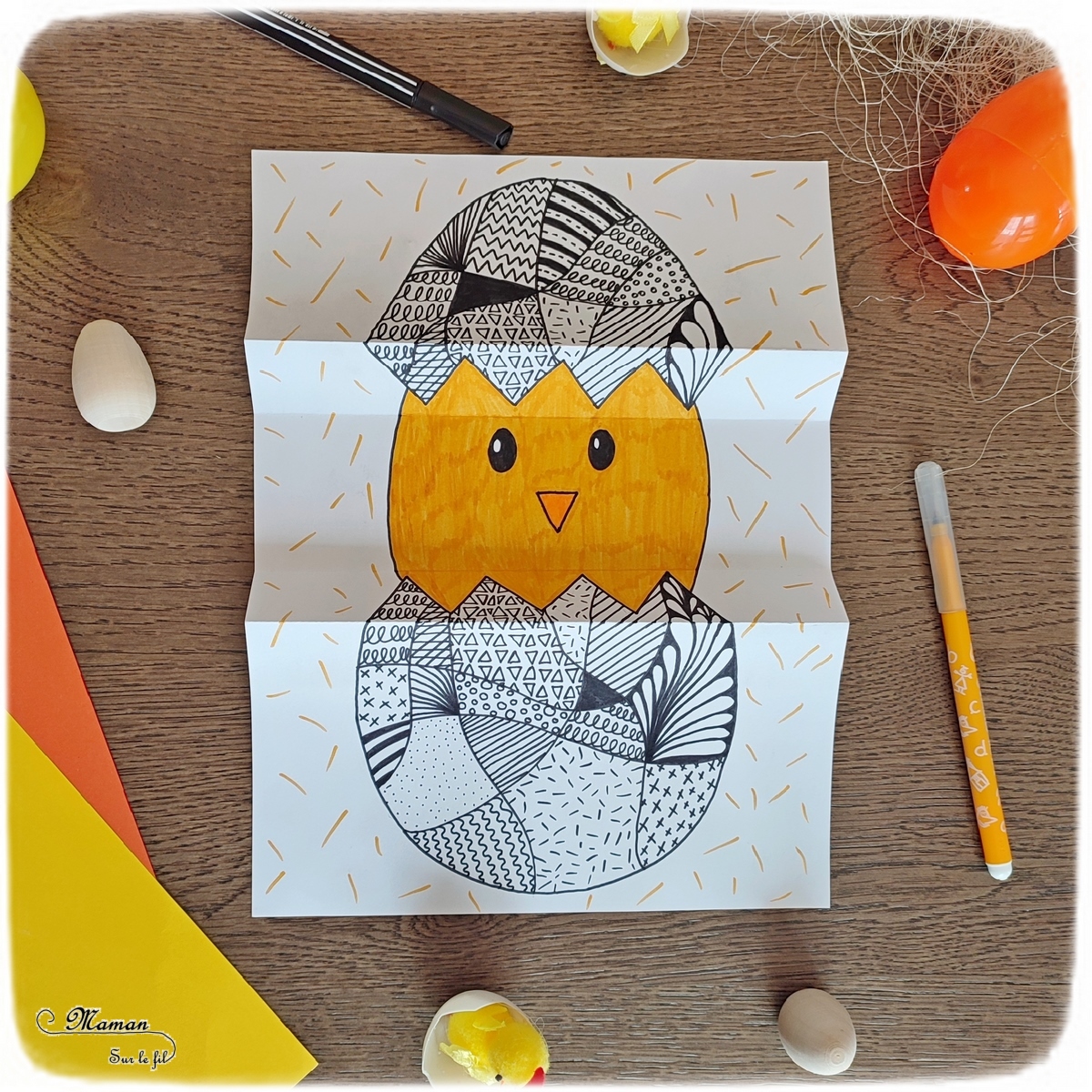 Dessin Surprise Pliage A Imprimer