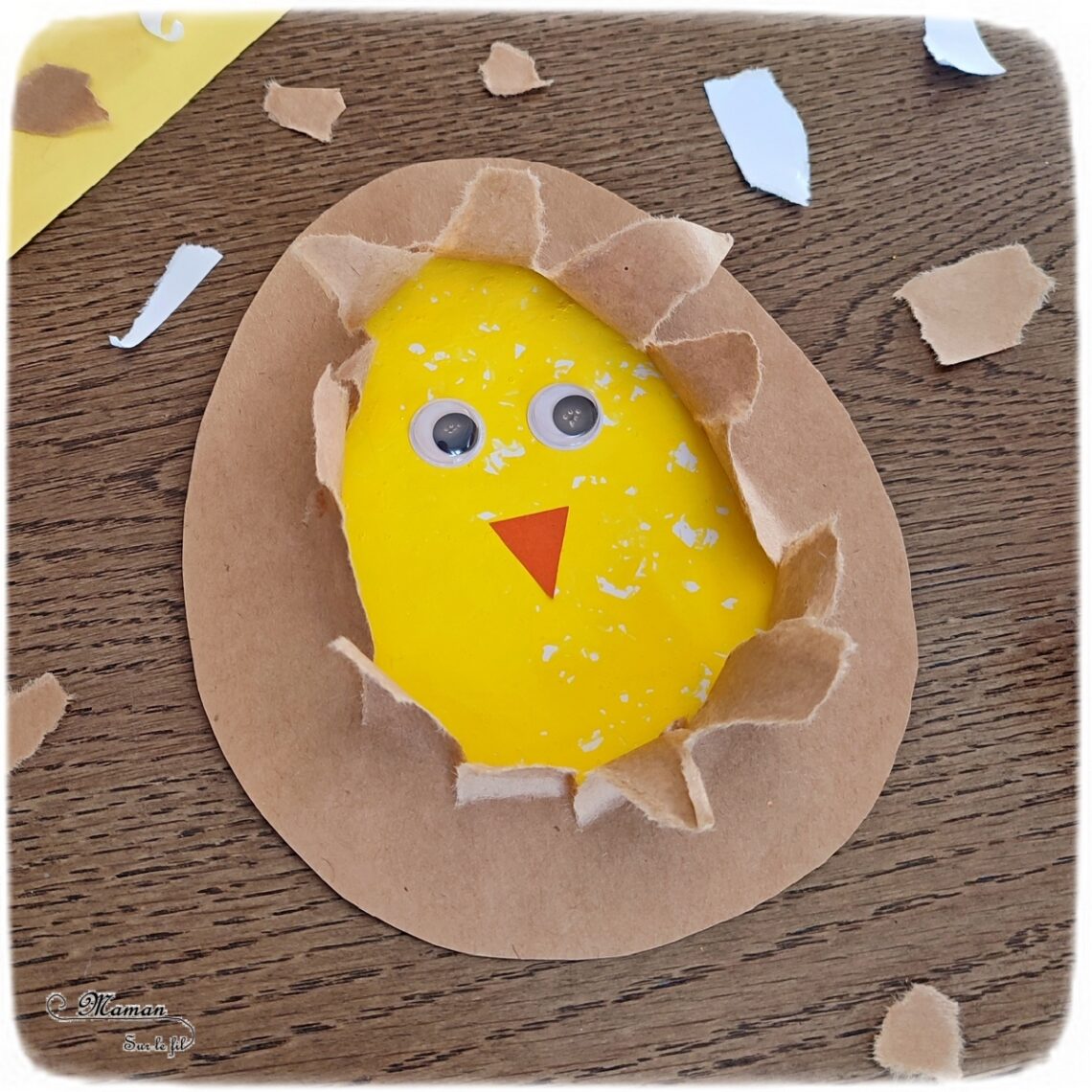 Poussins dans leur oeuf déchiré {Activité} - Maman Sur Le Fil