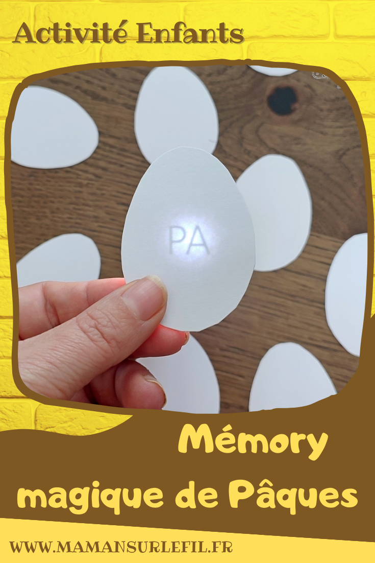 Memory magique de Pâques {Activité} - Maman Sur Le Fil