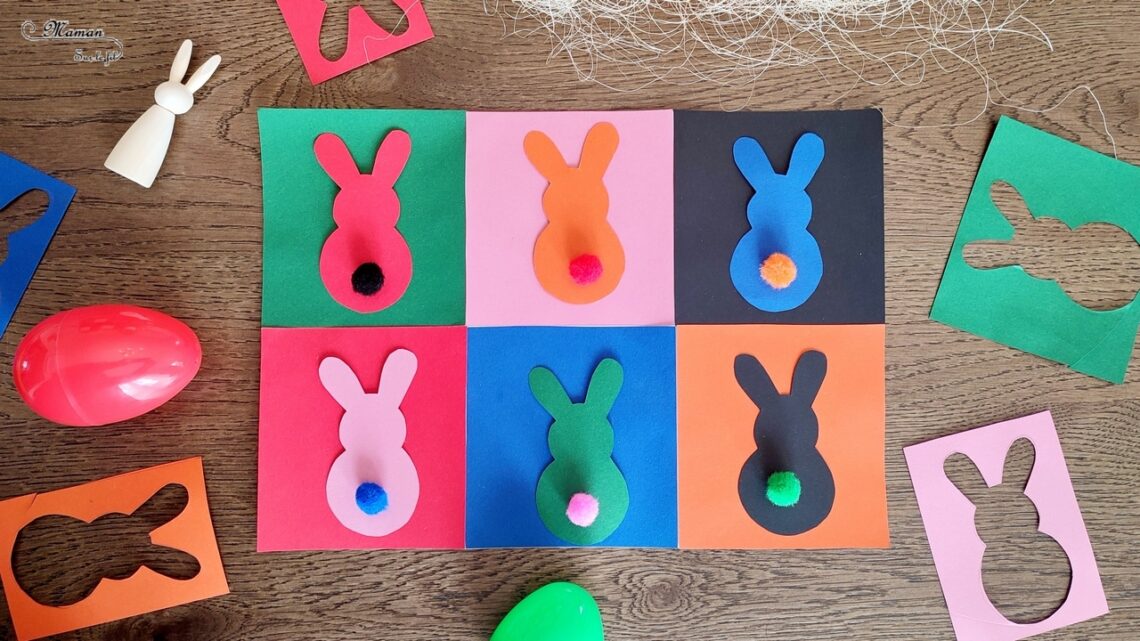 Lapins de Pâques façon Andy Warhol {Activité} - Maman Sur Le Fil