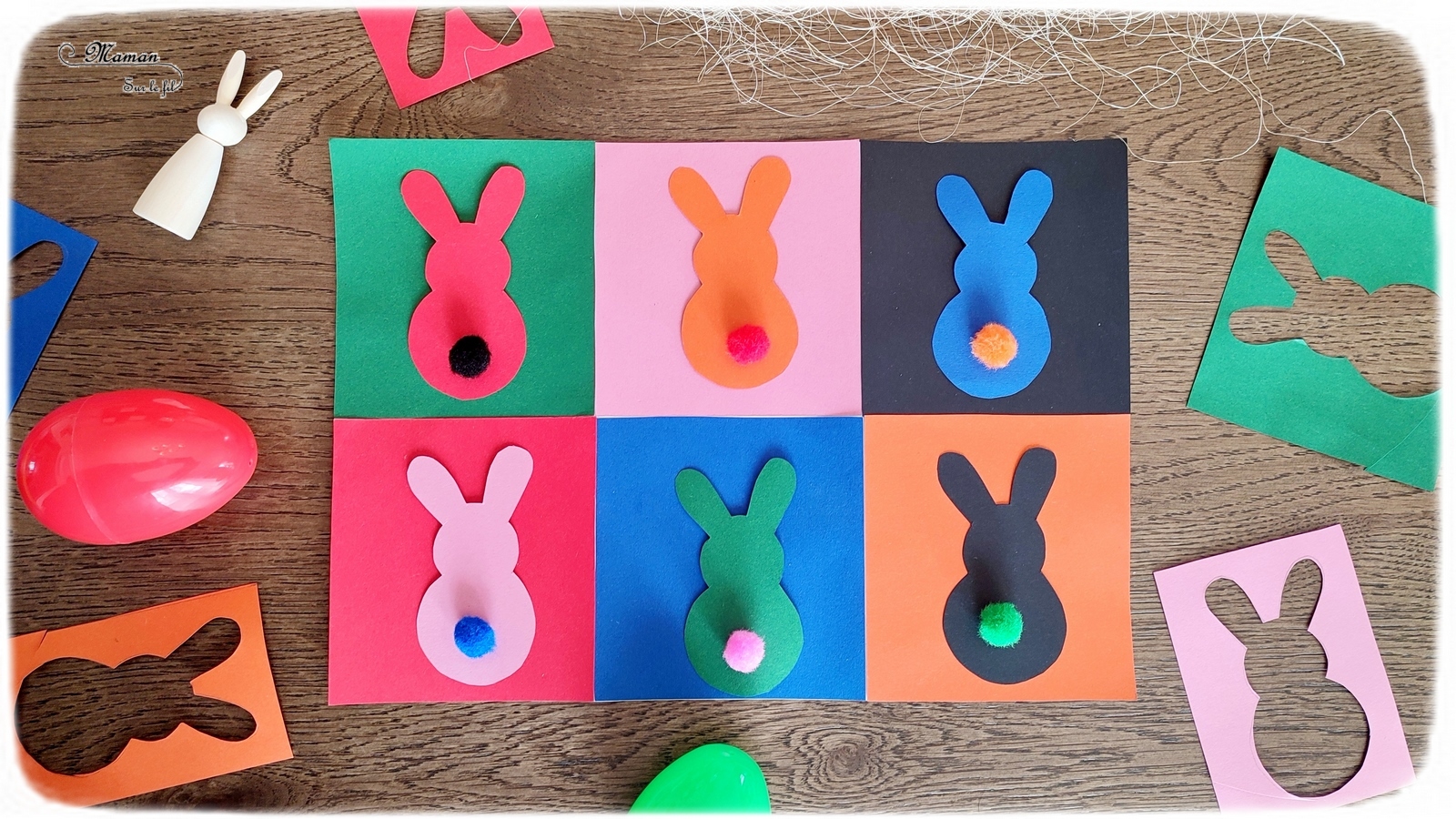 Lapins de Pâques façon Andy Warhol {Activité} - Maman Sur Le Fil
