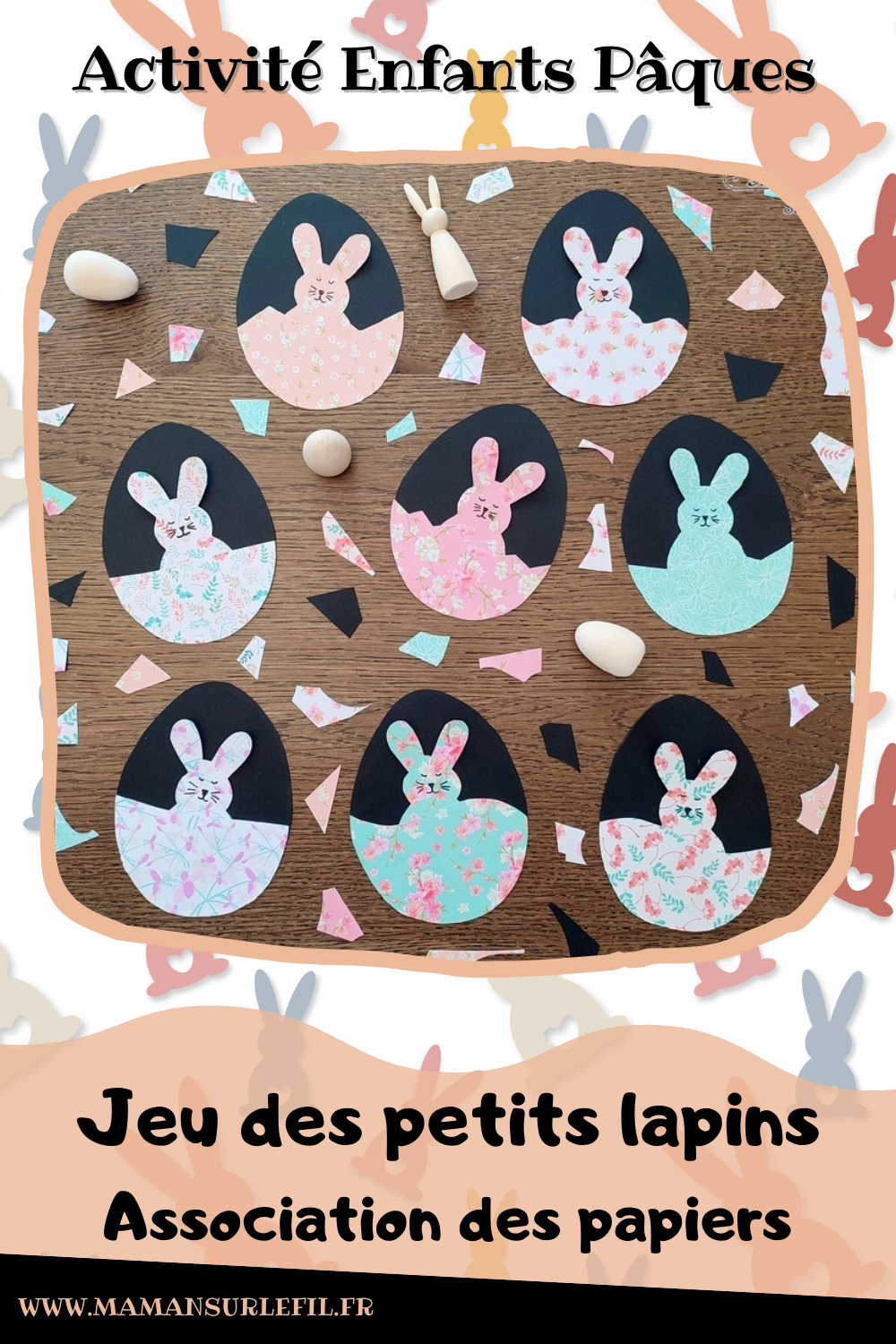 Jeu des petits lapins de Pâques {Activité} - Maman Sur Le Fil