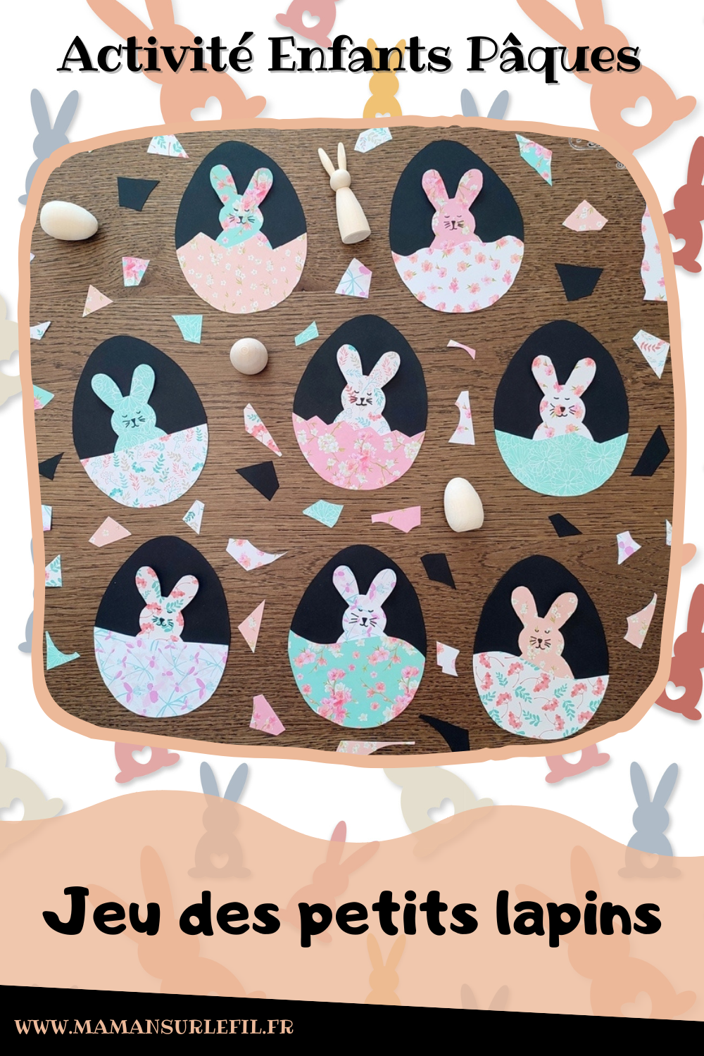 Jeu des petits lapins de Pâques {Activité} - Maman Sur Le Fil