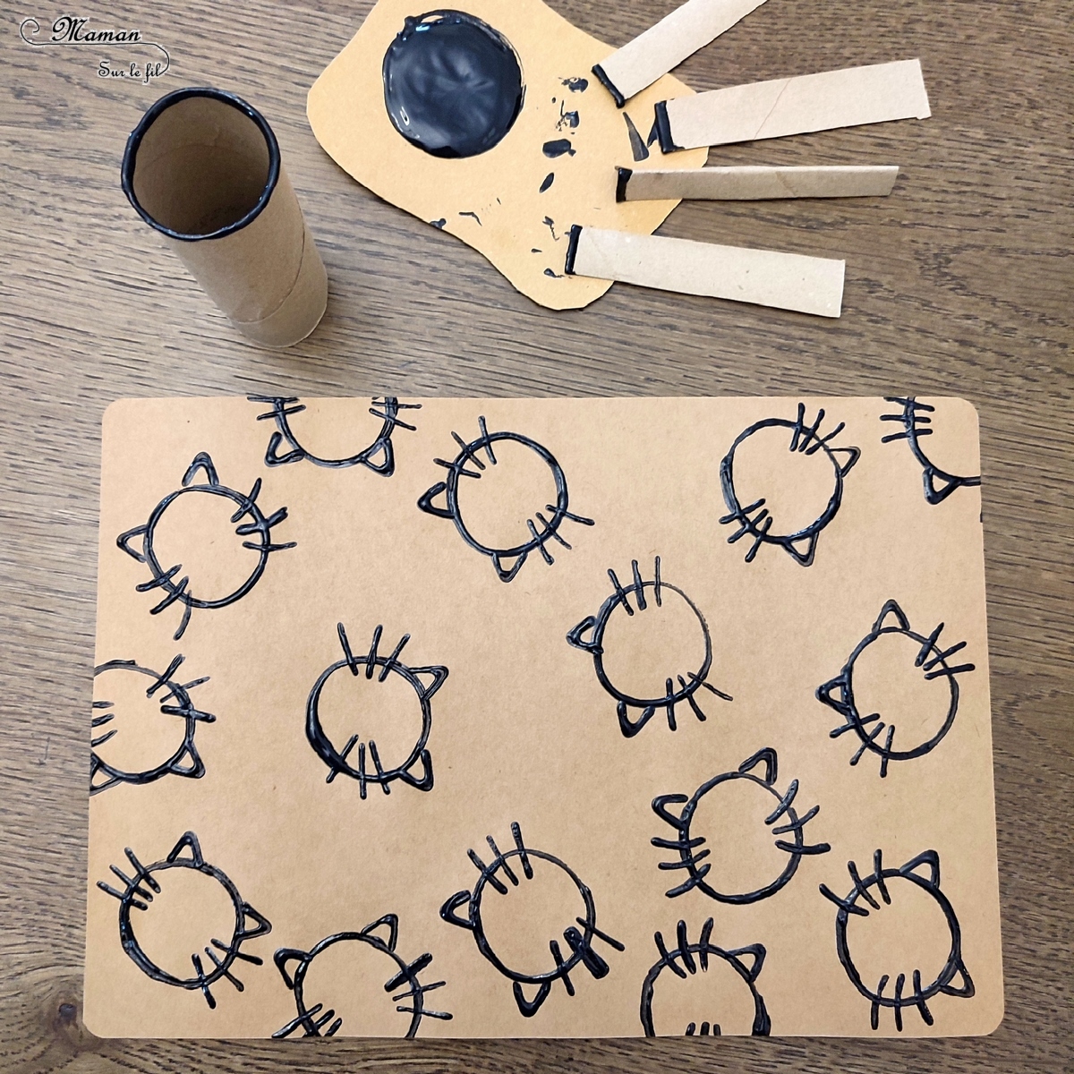 Peindre des chats avec des rouleaux de papier toilette {Activité ...
