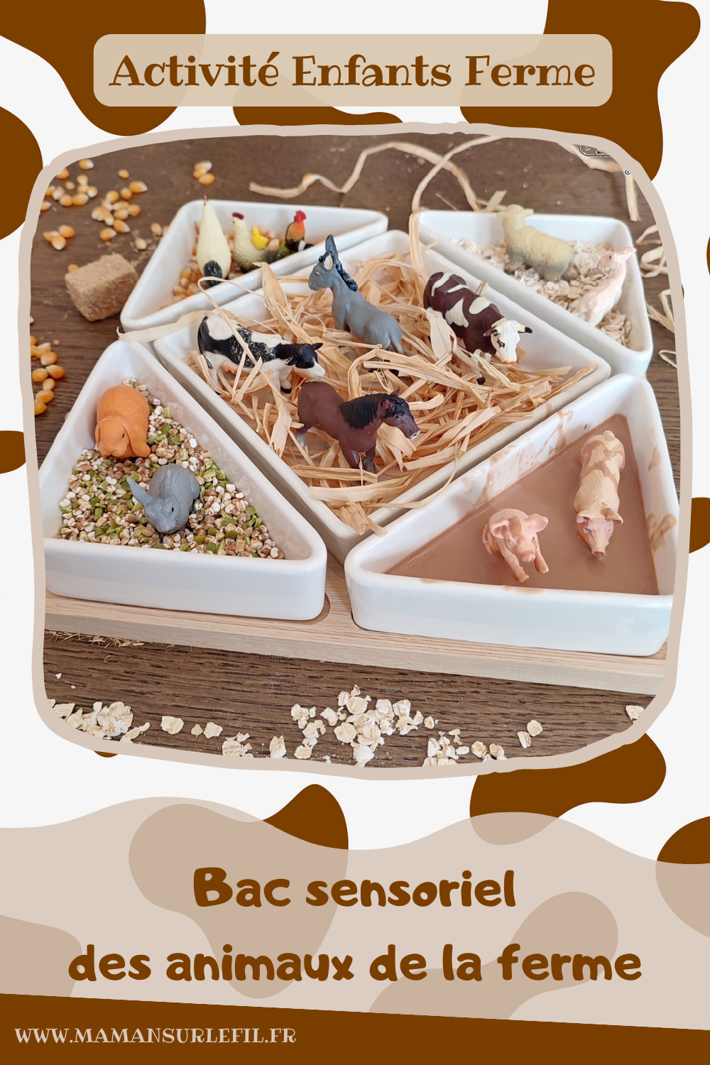 Bac sensoriel des animaux de la ferme {Activité} - Maman Sur Le Fil