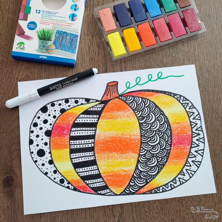 Citrouille graphique tout en contraste {Activité} - Maman Sur Le Fil