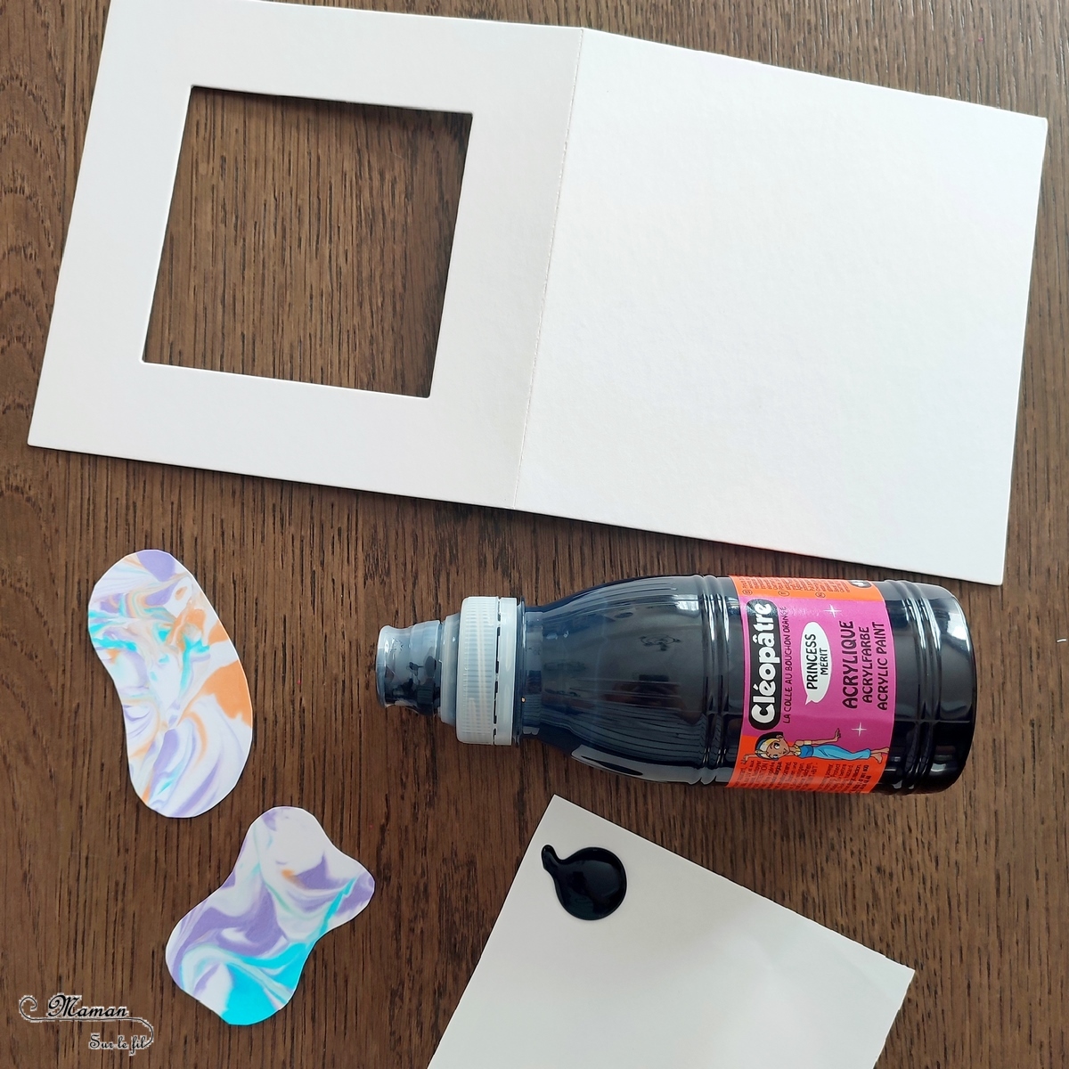 Monstres marbrés - Mousse à raser et encre {Activité} - Maman Sur Le Fil