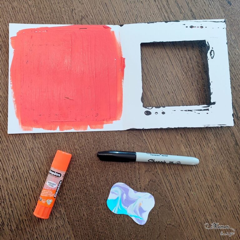 Monstres marbrés - Mousse à raser et encre {Activité} - Maman Sur Le Fil