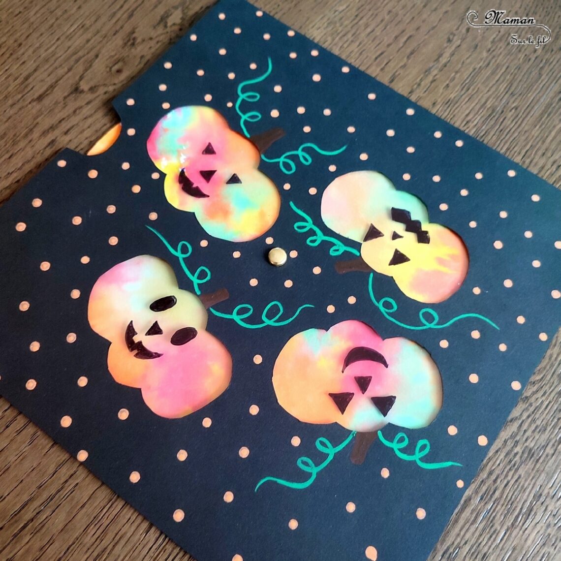 Roue de citrouilles qui changent de couleurs {Activité} - Maman Sur Le Fil