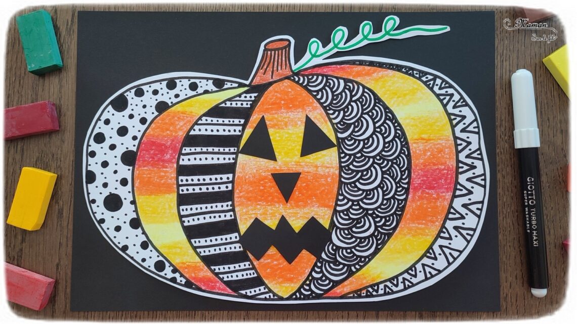 Citrouille graphique tout en contraste {Activité} - Maman Sur Le Fil