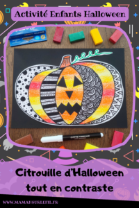 Citrouille graphique tout en contraste {Activité} - Maman Sur Le Fil