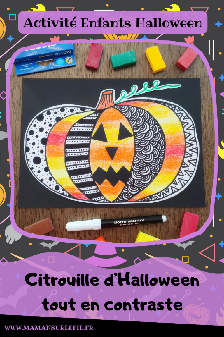 Citrouille graphique tout en contraste {Activité} - Maman Sur Le Fil