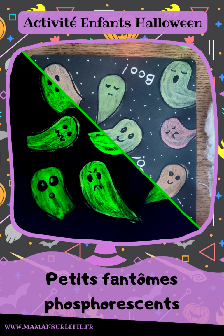Petits fantômes phosphorescents {Activité} - Maman Sur Le Fil