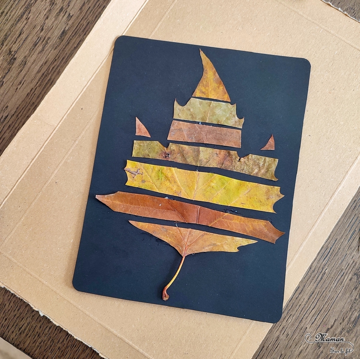 Tableaux méli-mélo Feuilles d'automne {Activité} - Maman Sur Le Fil