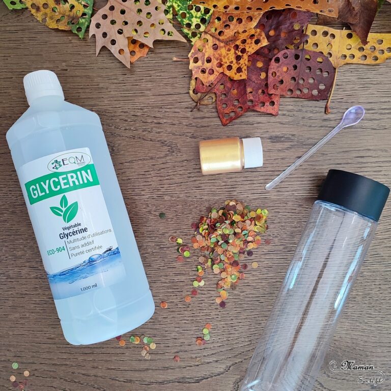 Bouteille sensorielle automnale {Activité} - Maman Sur Le Fil