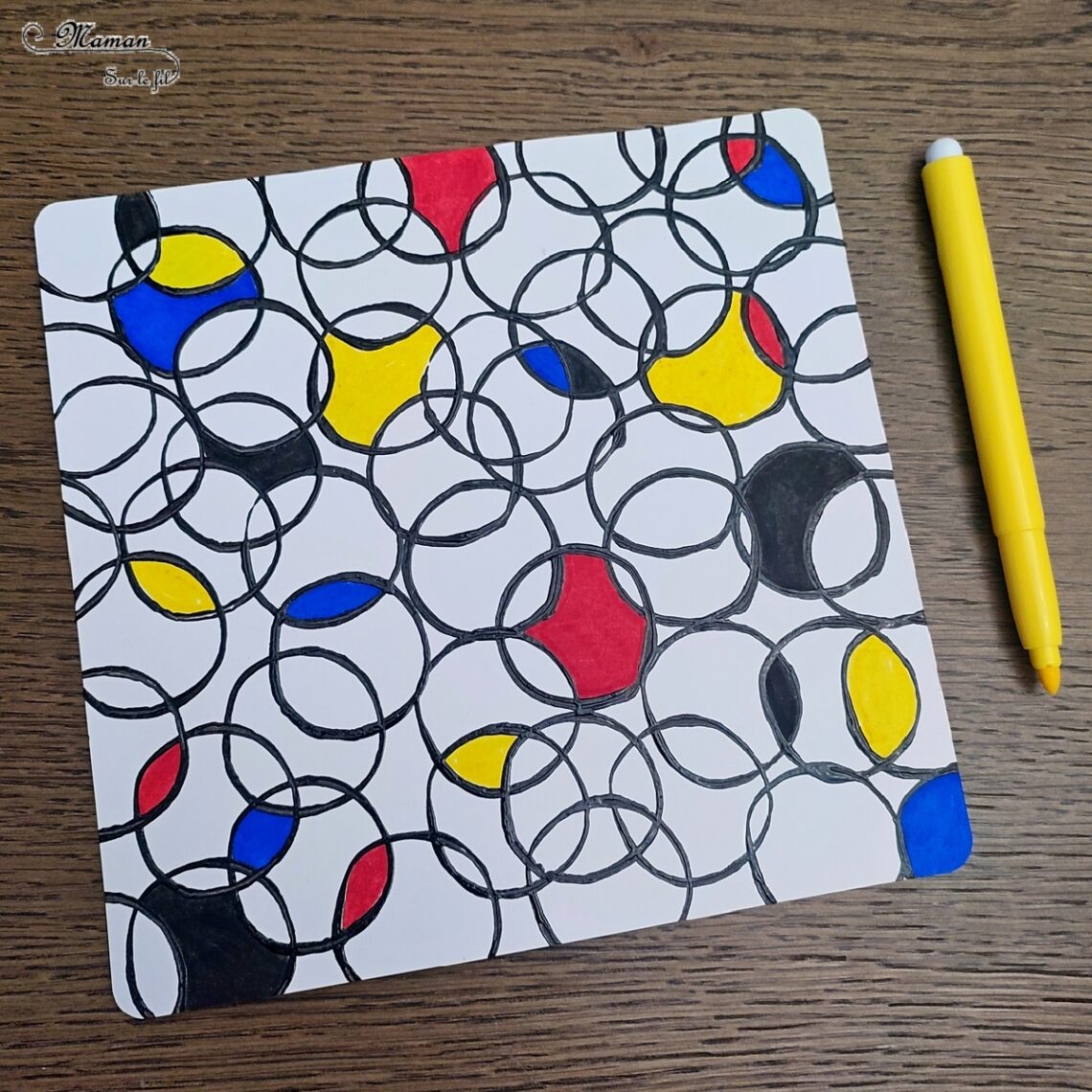 Tableau Récup' à la façon de Mondrian {Activité} - Maman Sur Le Fil