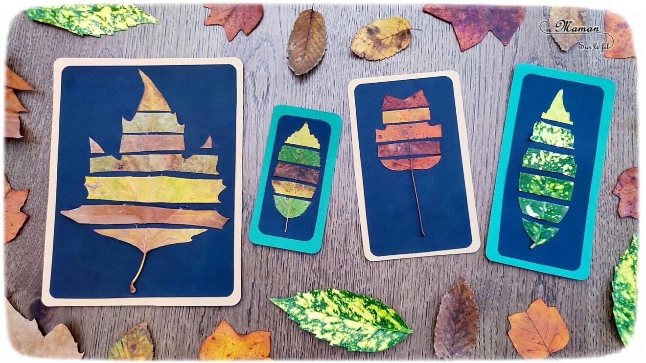 Tableaux méli-mélo Feuilles d'automne {Activité} - Maman Sur Le Fil