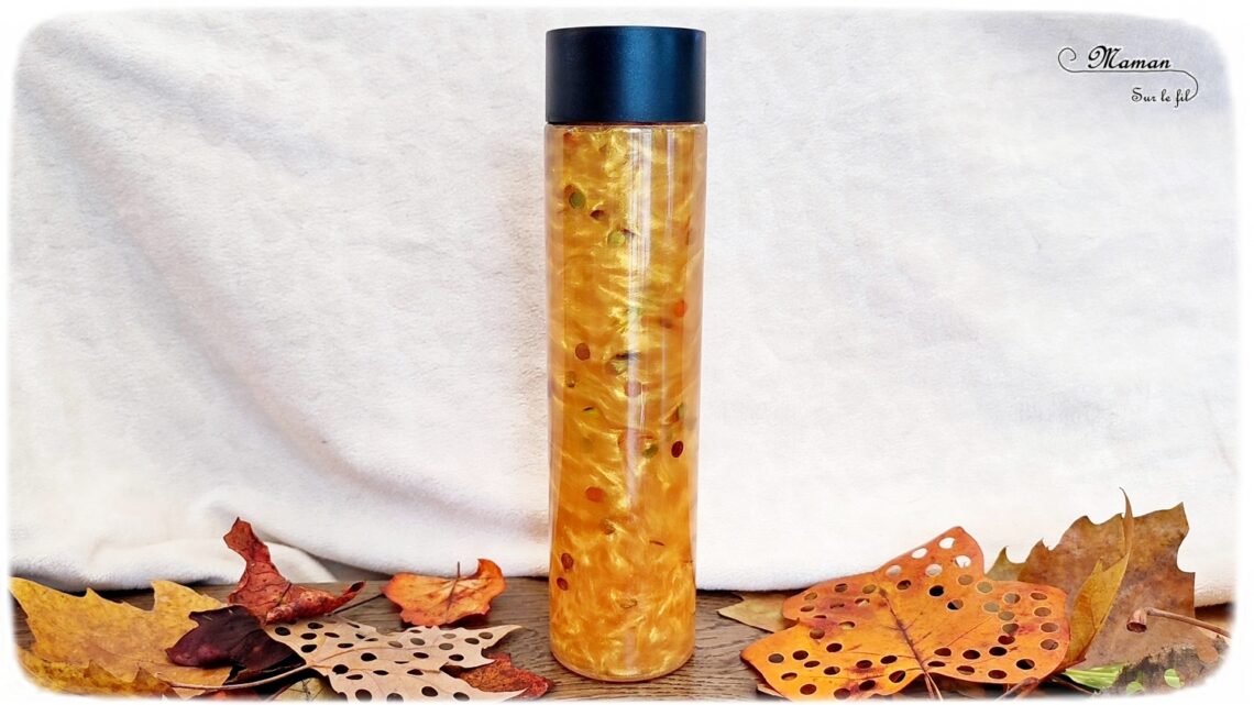 Bouteille sensorielle automnale {Activité} - Maman Sur Le Fil